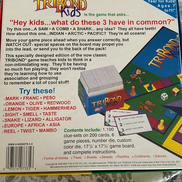 Games | Tribond For Kids Game | Poshmark